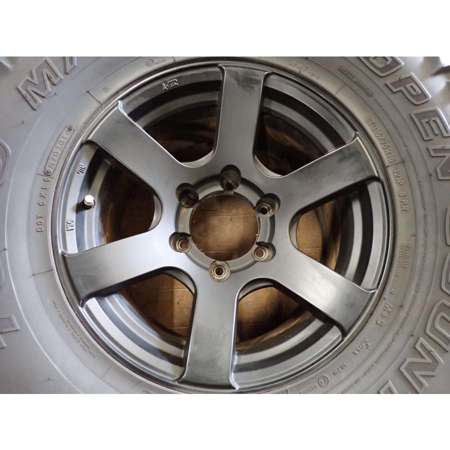 マッドテレーン 夏4本SET 会社宛 送料無料 315/75R16×8J 8PRLT トーヨー オープンカントリー M/T マッド 2018年 ...