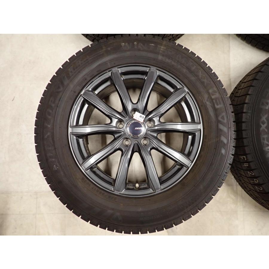 WINTER MAXX 冬4本SET 会社宛 送料無料 225/65R17×7J 102Q ダンロップ WM03 2021年製 アルミ デリカD5 エクストレイル ハリアー NO,F4292 ...