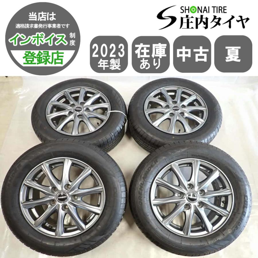 夏4本 会社宛 送料無料 195/65R15×6J 95T GRENLANDER COLO H02 2023年製 アルミ ノア ヴォクシー ステップ アクセラ 店頭交換OK NO,F5646 ...