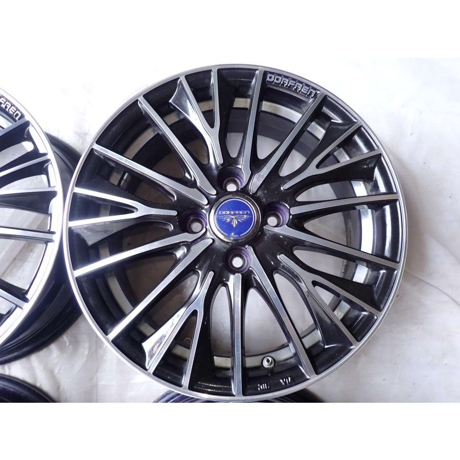 4本SET 会社宛 送料無料 15×5.5J TOPY ドルフレン デルディオ アルミ 4穴 PCD100mm +42 ハブ径67mm ...
