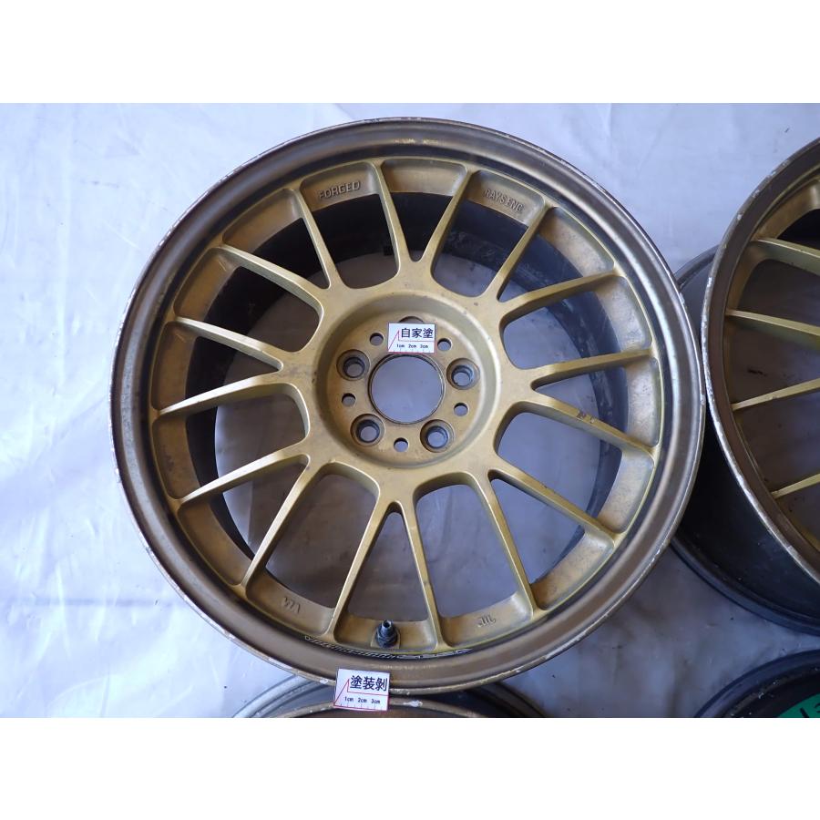 4本SET 会社宛 送料無料 17×7.5J RAYS VOLK RACING SE37K アルミ 5穴 PCD 100mm +48 ハブ径 ...