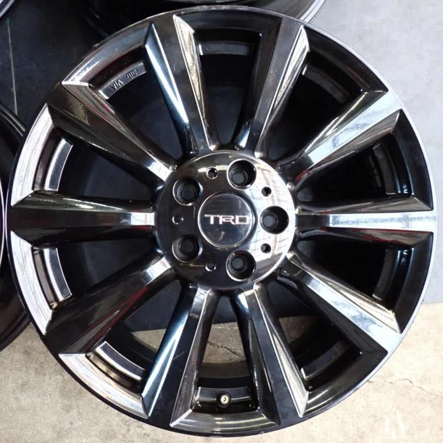 4本 会社宛 送料無料 18×7.5J トヨタ TRD TF6 プリウスα ハリアー アルミ 5穴 PCD 114.3mm +47 ハブ径60 ...