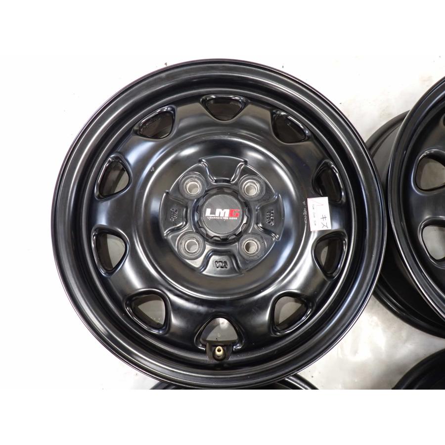4本SET 会社宛 送料無料 14×4.5J レアマイスター LMG アルミ 4穴 PCD 100mm +45 ハブ径67mm ピクシス ワゴンR スペーシア アルト NO,Y0550 ...