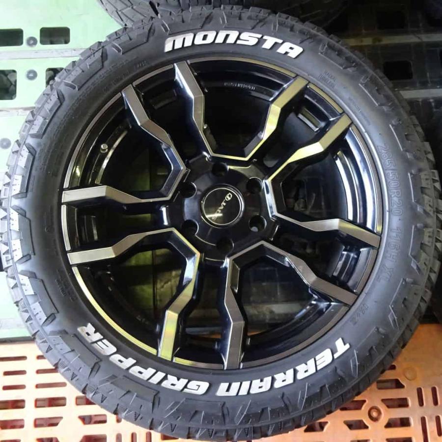 BluEarth 夏4本SET 会社宛 送料無料 285/50R20×8.5J 116H MONSTA TERRAIN GRIPPER ...