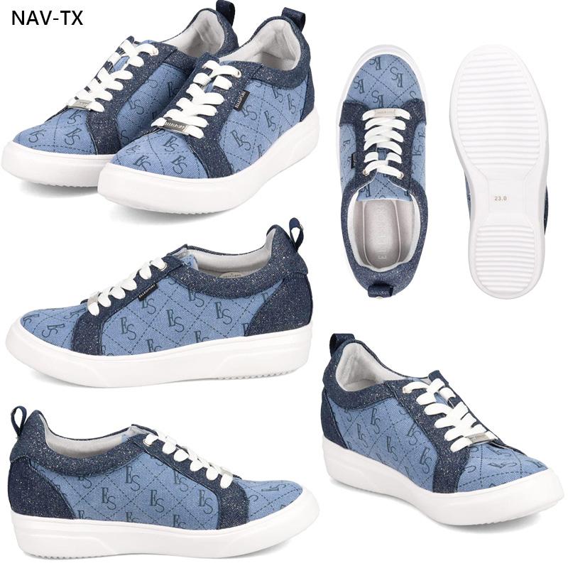 ELLE SPORT 3E 幅広 ワイド エルスポーツ レディース インヒールレースアップスニーカー スニーカー 靴 シューズ インヒール 軽量 通勤 通学 おしゃれ カジュアル ...