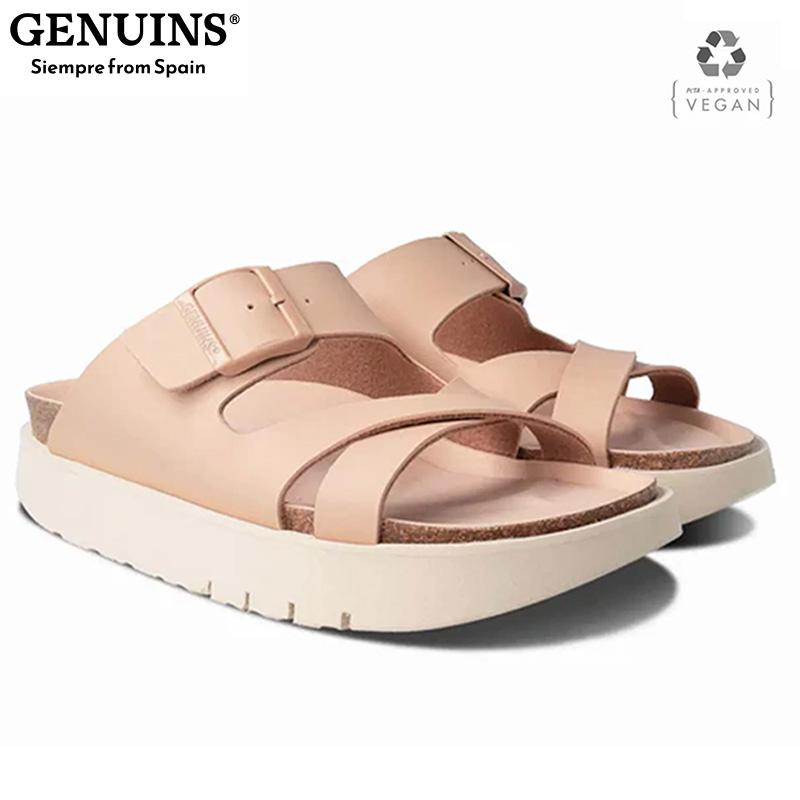 GENUINS レディース CORINA サンダル 靴 シューズ コンフォート ヴィーガンフットウェア 厚底ソール 軽量 G104819JT ...