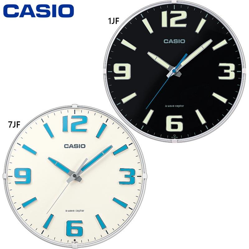 カシオ メンズ レディース 時計 ウォッチ 掛け時計 電波 ネオブライト 蓄光 暗所で見やすい シンプル IQ-1009J : 8401 ...