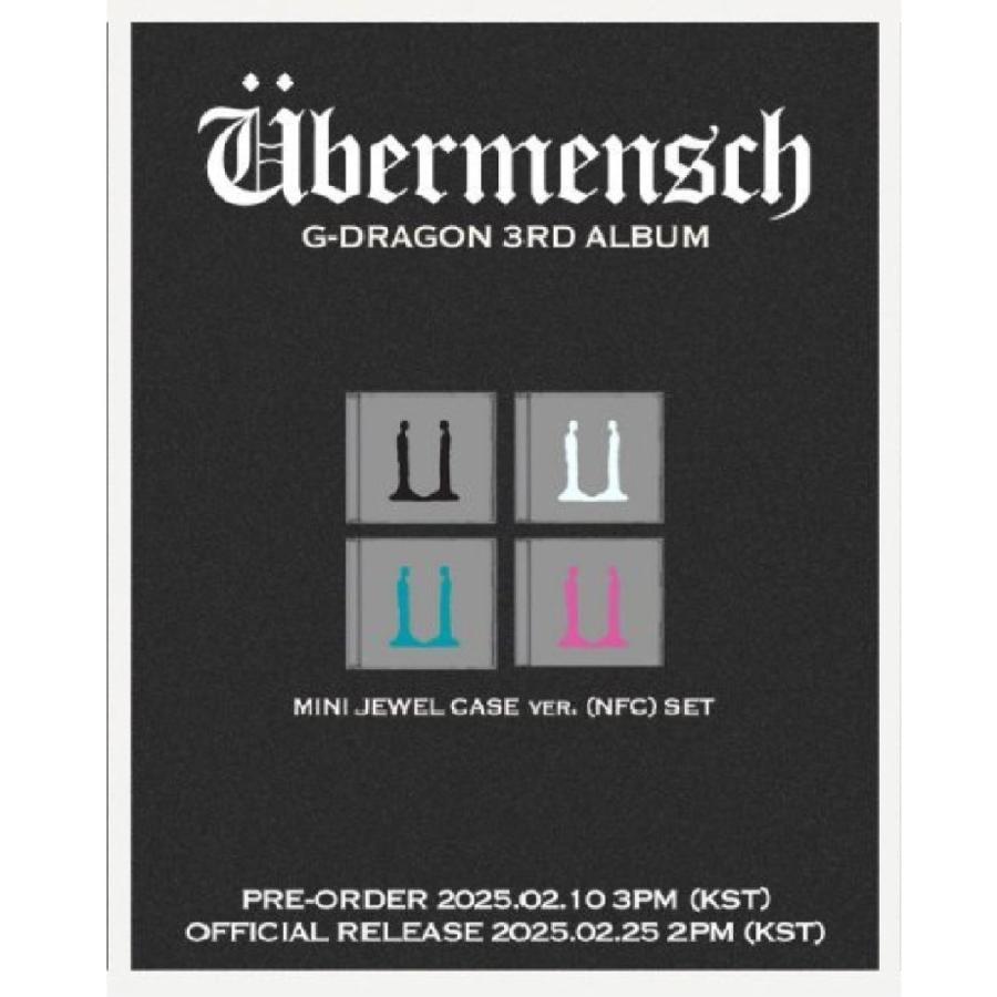 【4種セット】【MINI JEWEL CASE SET】 【和訳選択】G-DRAGON - 3rd Album [Ubermensch ...