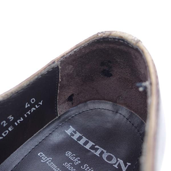 HILTON / ヒルトン ビジネスシューズ/レザー/ブラウン/サイズ40 HILTON / ヒルトン ビジネスシューズ/レザー/ブラウン/サイズ40