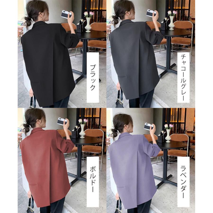 MINIMINISTORE テーラードジャケット レディースアウター 肩パッド入りオーバーサイズジャケット ライトアウターポケット付き オフィスカジュアル 21SHANGYI-087 ...