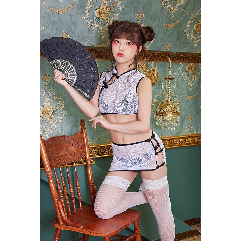 clearstone クリアストーン Clearstone コスプレ チャイナ SecretRose ホワイトレースチャイナ レディース フリーサイズ ホワイト[secretrose ...