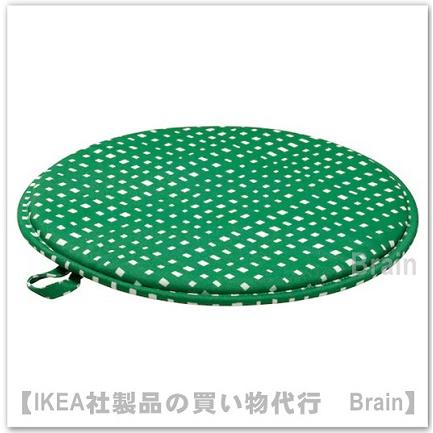 イケア IKEA/イケア ANGSFRAKEN/エングスフレーケン チェアパッド グリーン/ホワイト（006.028.26/00602826） : SelectShop Brain - 通販 ...