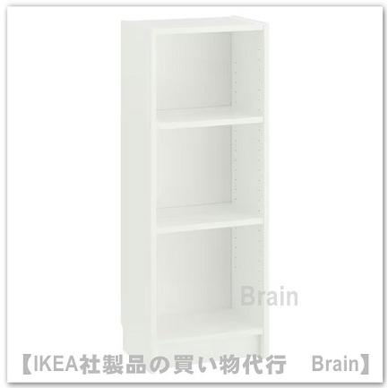 イケア IKEA/イケア BILLY/ビリー 本棚40x28x106 cm ホワイト(905.220.38/90522038 ...