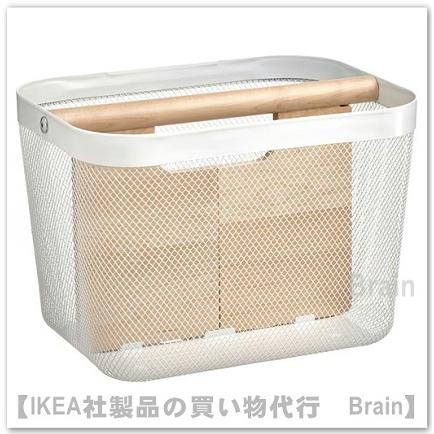 イケア IKEA/イケア RISATORP/リーサトルプ バスケット 仕切り付き33x24x23 cm ホワイト（705.303.98/70530398） : SelectShop Brain ...