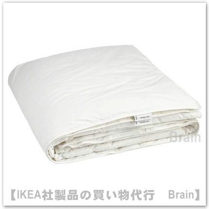イケア（IKEA） FJALLBRACKA 掛けふとん/オールシーズン・2枚合わせ200×200cm ダウン＆フェザー(905.373.70 ...