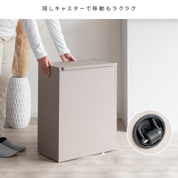 45L木製キッチンペール キャスター付き ダストボックス キッチンペール ふた付き スリム ゴミ箱 45L 45リットル 蓋付きゴミ箱 木製 広口 ゴミ箱に見えない : ショップイーズ ...