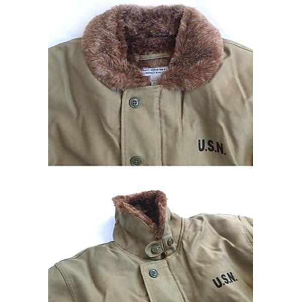 USタイプ N-1 DECK ジャケット 36 Mサイズ カーキ アメリカ軍 米軍