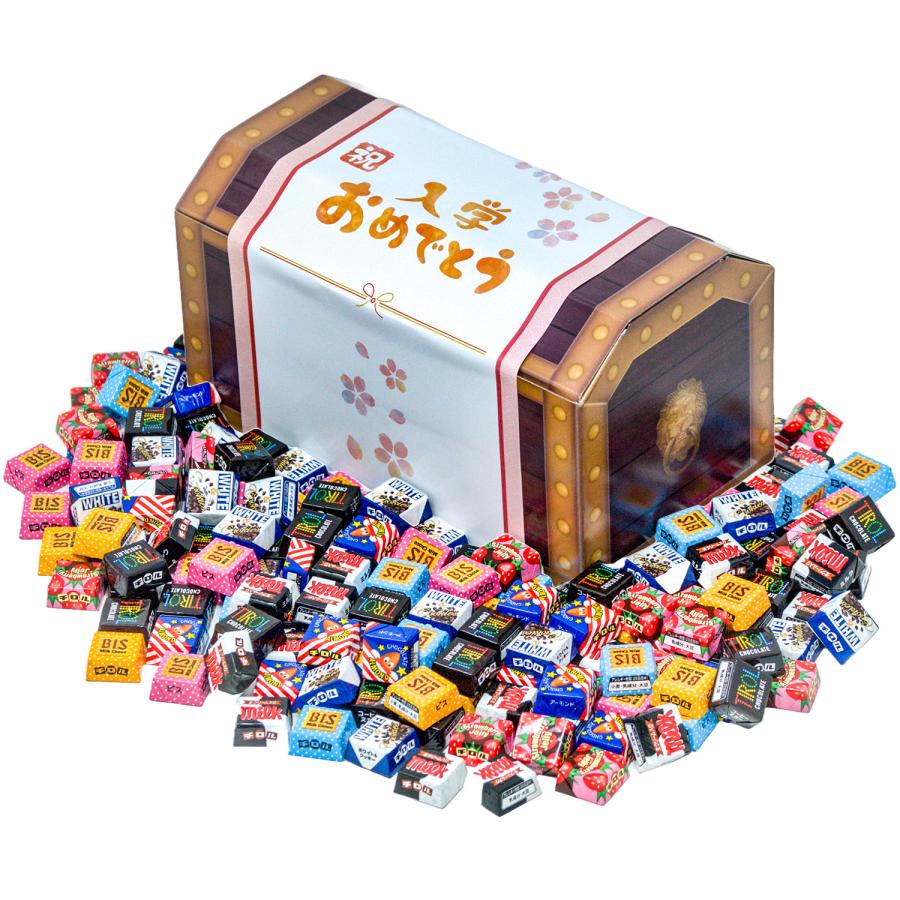 チロルチョコ 入学祝い お菓子 ギフト 1260g 7種 チョコレート 詰め合わせ スイーツ 宝箱 プチギフト パーティー 誕生日 プレゼント 進級 入学 個包装 子供会 : サニー ...