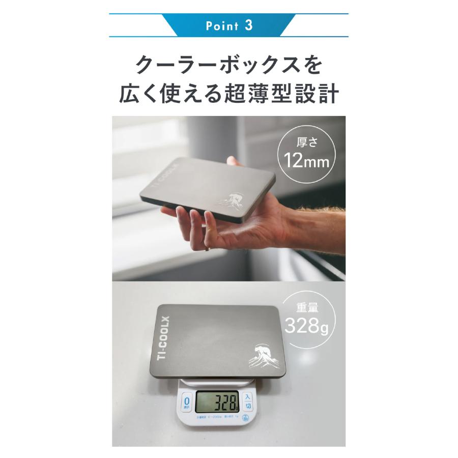 純チタン製 保冷剤 328g アイスパック Ti-Cool X 極冷 長時間冷却 冷蔵冷凍対応 ウトドア キャンプ 急速冷却 防災グッズ : サニートレーディング ジャパン - 通販 ...