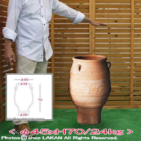 ピサーリ鉢 H70cm ハンドメイド製 ギリシア クレタ テラコッタ壺 / トラピサノ村産 GR-CC-1C : gr-cc-1c : shop ラカン - 通販 - Yahoo!ショッピング