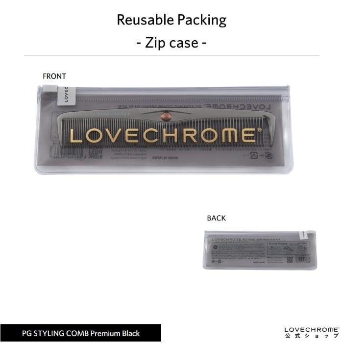 LOVECHROME ラブクロム 公式 PGスタイリングコーム プレミアムブラック 美髪コーム くし クシ とかすだけでサラツヤ髪へ PG STYLING COMB Premium Black ...