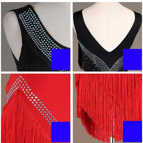 ラテン 衣装 チャチャチャ 社交ダンス ラテンドレス フリンジ