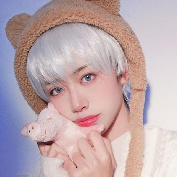 ウィッグ メンズ 短髪 かつら 自然 フルウィッグ ショートウィッグ