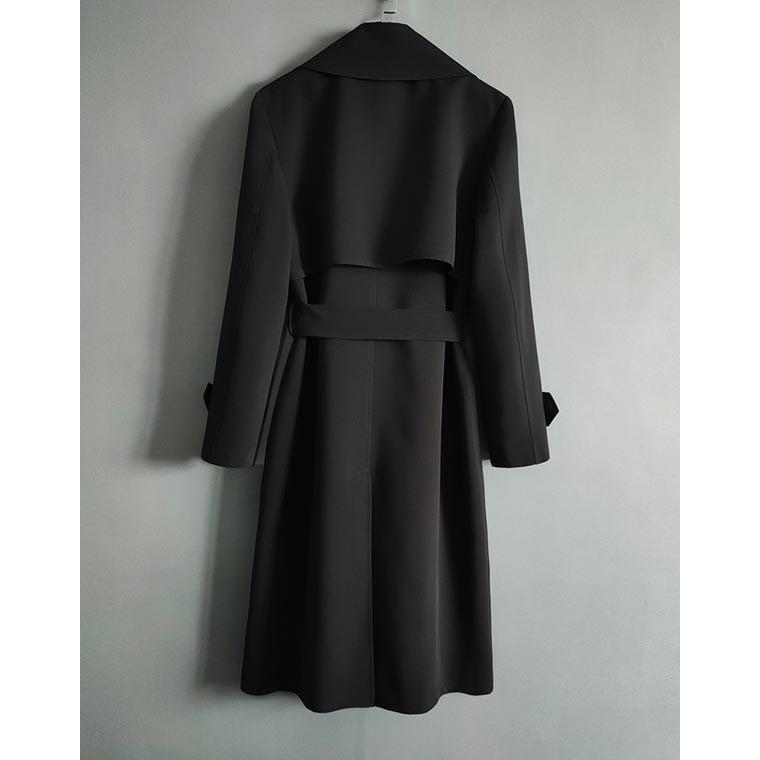 トレンチコート メンズ アウター コート ロング丈 カジュアル 無地 春