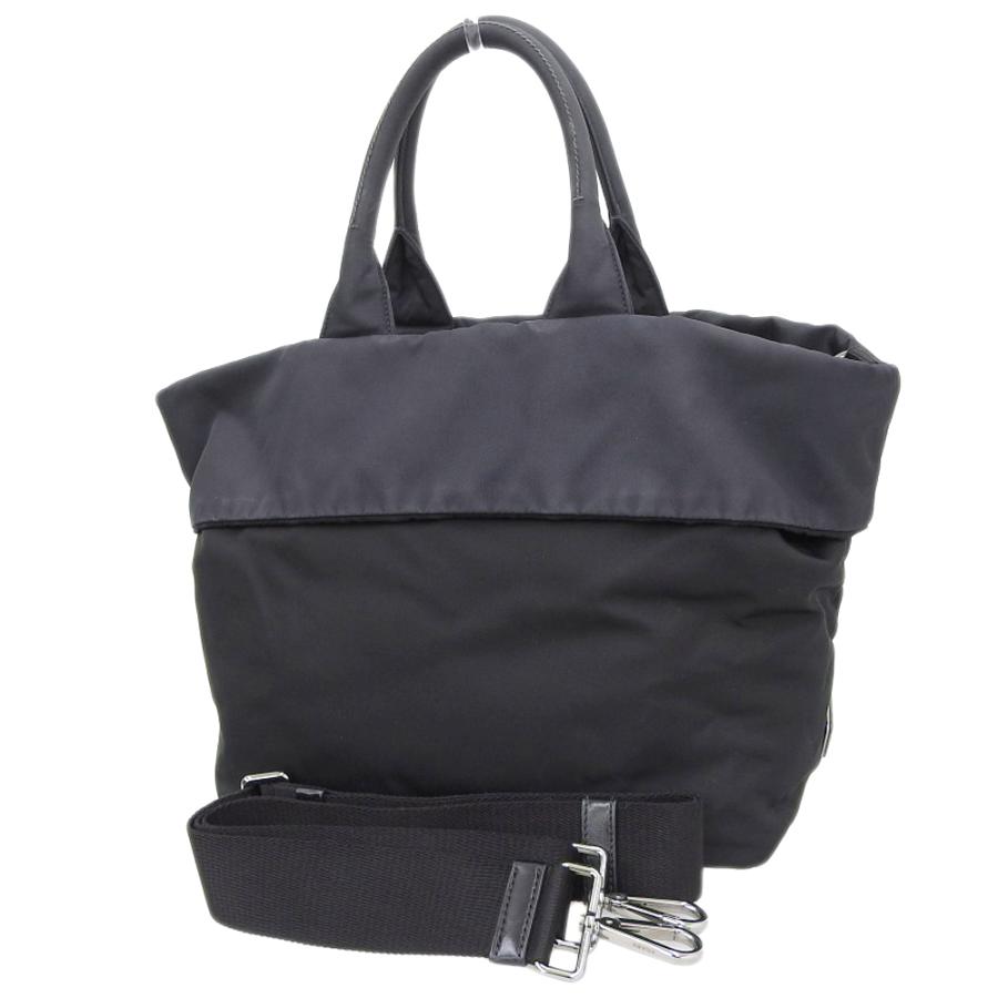 PRADA プラダ リバーシブル 2WAY バッグ ナイロン ブラック PRADA プラダ リバーシブル 2WAY バッグ ナイロン ブラック