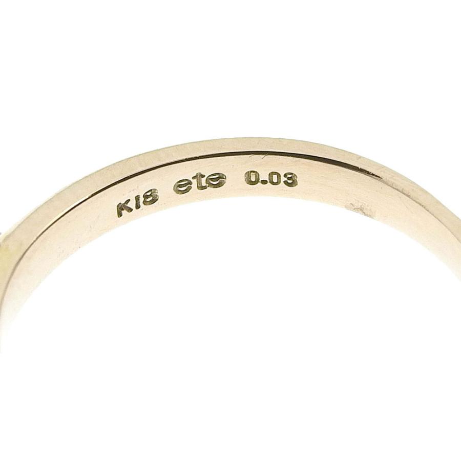 ete エテ 1Pダイヤ シンプル リング K18PG メレダイヤモンド 0.03ct 11号 本物保証 箱付 超美品 : 高島屋質店 - 通販 - Yahoo!ショッピング