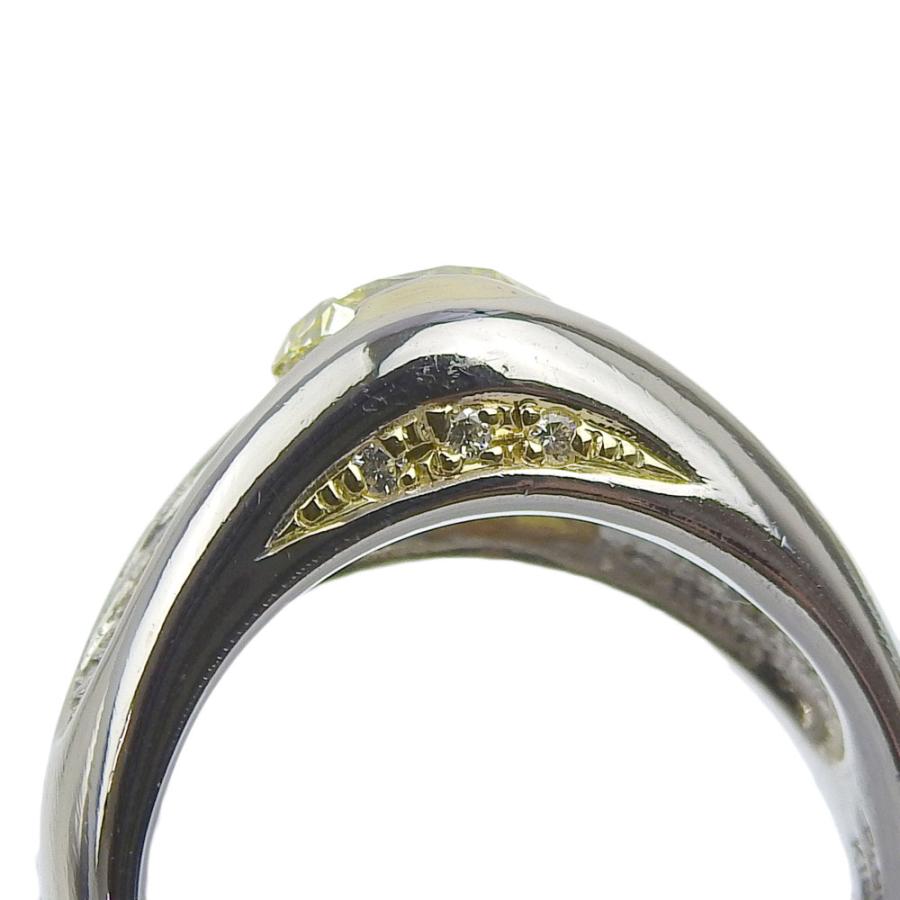 リング Pt900 K18YG ダイヤモンド 1カラット以上 1ct up ライトイエロー 13号 おしゃれ ノーブランド No brand 本物保証 鑑付 新品同様 : 高島屋質店 - 通販 ...