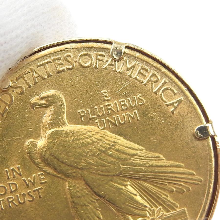 インディアンコイン(K21.6) ペンダント トップ K21.6YG/K18YG イーグル 10ドル ノーブランド No brand 本物保証 新品同様 : 高島屋質店 - 通販 ...