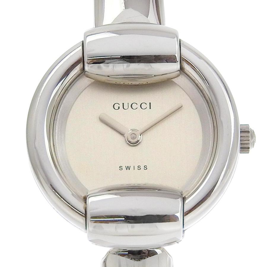 GUCCI グッチ 1400L シルバー文字盤 SS クォーツ 約24ミリ レディース ラウンド 時計 本物保証 箱・保付 超美品 : 高島屋 ...