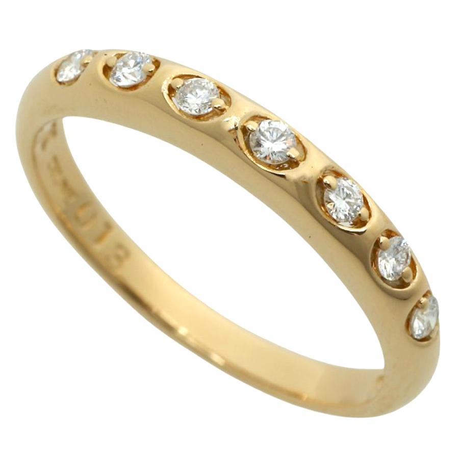 CELINE セリーヌ リング K18YG イエローゴールド メレダイヤモンド 0.13ct 11号 シンプル 本物保証 新品同様 : 高島屋 ...