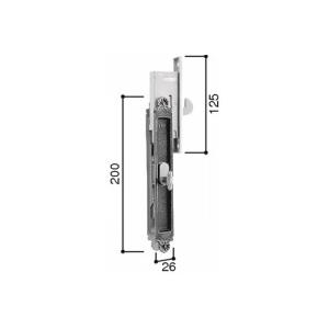 YKK 戸先 内外締り錠(HH-J-0404) DG：ダークグレイ KH-155(KH66代替え) : dghhw-hhj-0404 : Shop TOS - 通販 - Yahoo!ショッピング