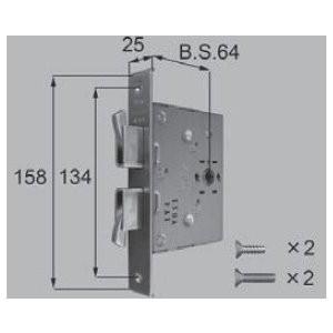 LIXIL 玄関ドア トステム リクシル 補修部品 純正品 MIWA 錠ケース ダブルデッド鎌箱錠 バックセット64mm QDN608A : Shop TOS - 通販 - Yahoo!ショッピング