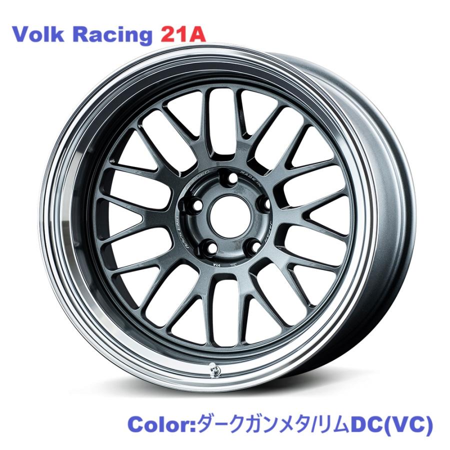 RAYS 【納期要確認】Volk Racing 21A SIZE:8.5J-18 +34(F1) PCD:100-5H Color:VC ...
