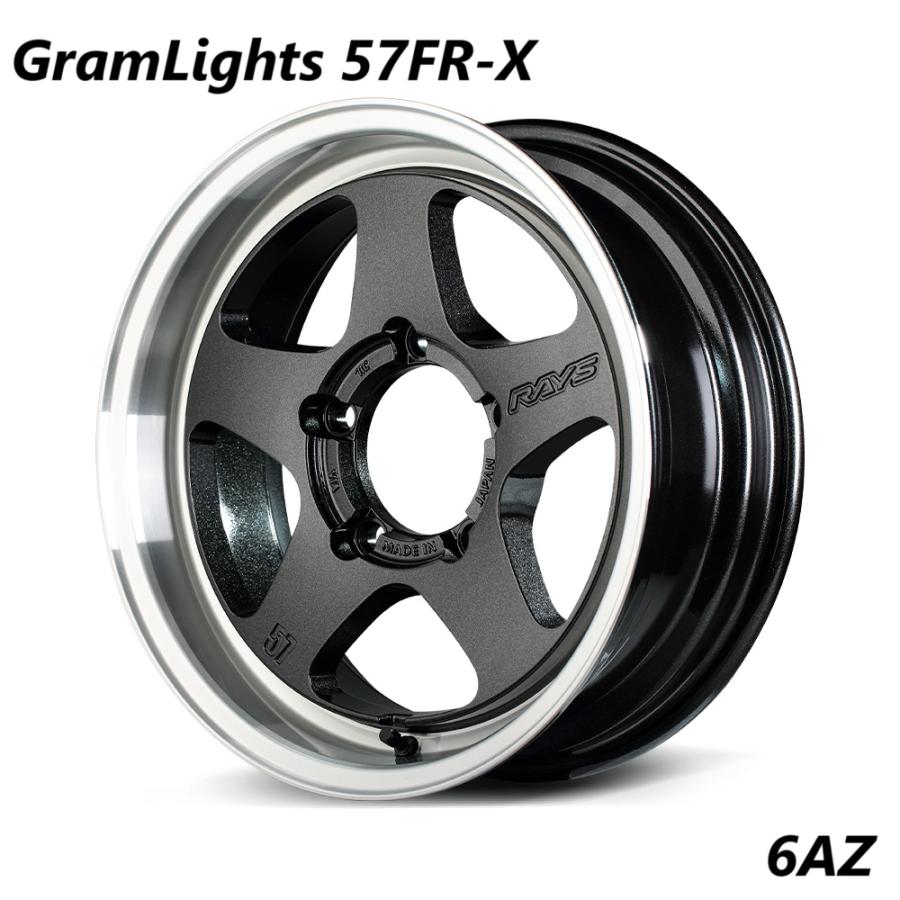 【納期要確認】Gram Lights 57FR-X SIZE:7J-16 ET:-6 PCD:139.7-5H Color:6AZ ジムニー ...