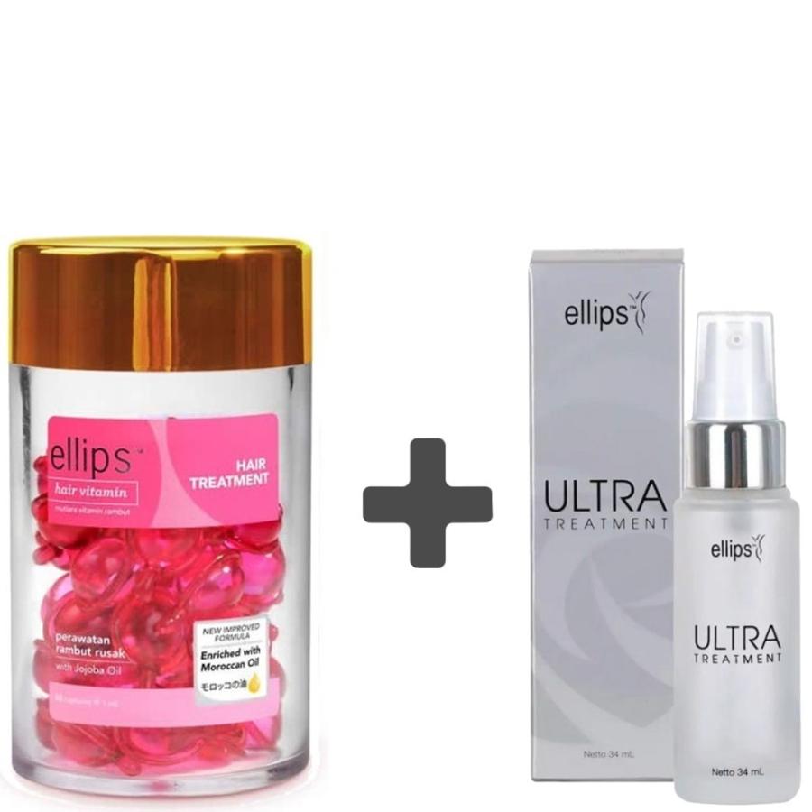 エリップス(ellips) ウルトラ トリートメント 2本セット Ultra Treatment 34ml 植物性オイルでダメージに集中ケア ...