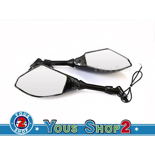 XJR/ZRX/CB/GSX/FORZA/マジェ/スカイウェイブLEDミラー カーボン : shop-yous2 - 通販 - Yahoo!ショッピング