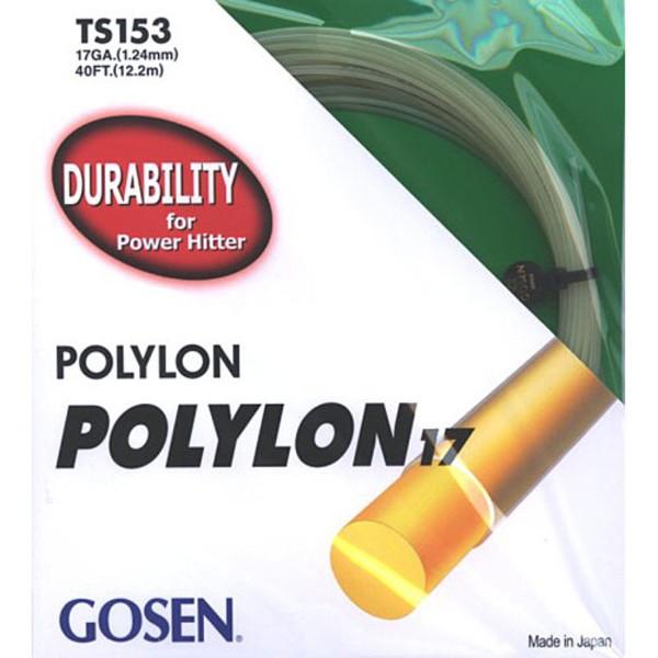 ポリロン 17 (POLYLON 17)【ゴーセン/Gosen】 【ラケット購入者用ガット 】 : プライムシステム - 通販 - Yahoo ...