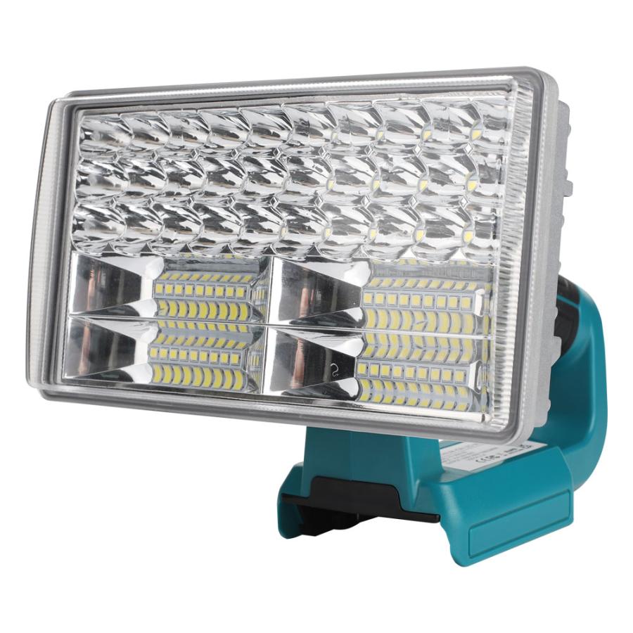 Longsafe マキタ 互換品 充電式 フラッドライト LED ライト 投光器 ワークライト USB 小型 18V 14.4V makita バッテリー 対応 3300ルーメン 8インチ L ...