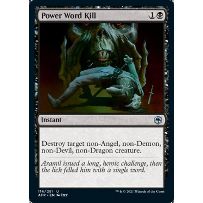 MTG 黒/英語版 《パワー・ワード・キル/Power Word Kill》フォーゴトン・レルム探訪 AFR :AFREN114:ツクモヤ ...