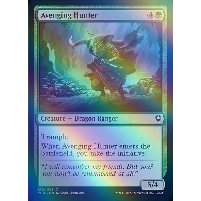 MTG 緑/英語版 《復讐する狩人/Avenging Hunter》★FOIL★ 統率者レジェンズ：バルダーズゲートの戦い CLB : ツクモ ...