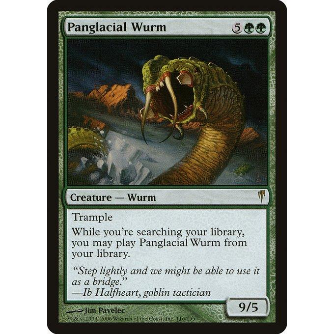 MTG 緑/英語版 《氷河跨ぎのワーム/Panglacial Wurm》コールドスナップ CSP :CSPEN116:ツクモヤ ヤフー店 ...