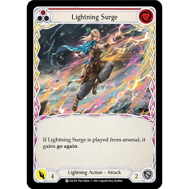 FaB 英語版 《 Lightning Surge 》[ELE189-] (red) : ツクモヤ ヤフー店 - 通販 - Yahoo!ショッピング