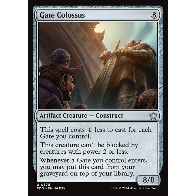 MTG 無/英語版 (675)《門の巨像/Gate Colossus》ファウンデーションズ FDN 無U : ツクモヤ ヤフー店 - 通販 ...