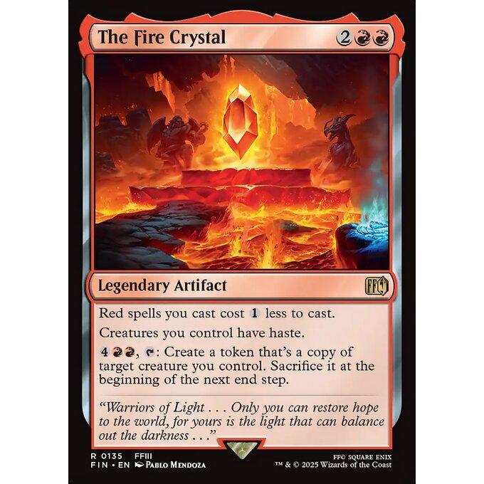 MTG 赤/英語版 《(135)《火のクリスタル/The Fire Crystal》ファイナルファンタジー FIN 赤R : ツクモヤ ヤフー ...