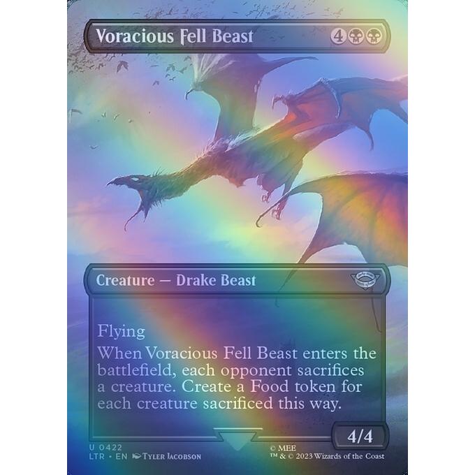 MTG 黒/英語版 《貪欲なる忌まわしき獣/Voracious Fell Beast》★拡張アートFOIL★ 指輪物語:中つ国の伝承 LTR :LTRENF422:ツクモヤ ヤフー店 - 通販 ...