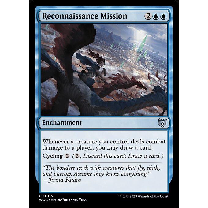 MTG 青/英語版 《偵察任務/Reconnaissance Mission》エルドレインの森：統率者 WOC : ツクモヤ ヤフー店 ...